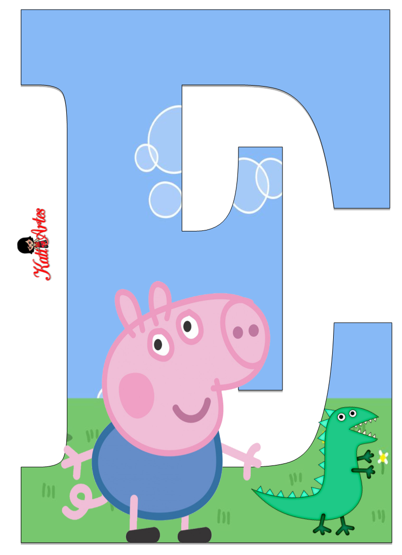 Alfabeto de George Pig. - Oh my Alfabetos!