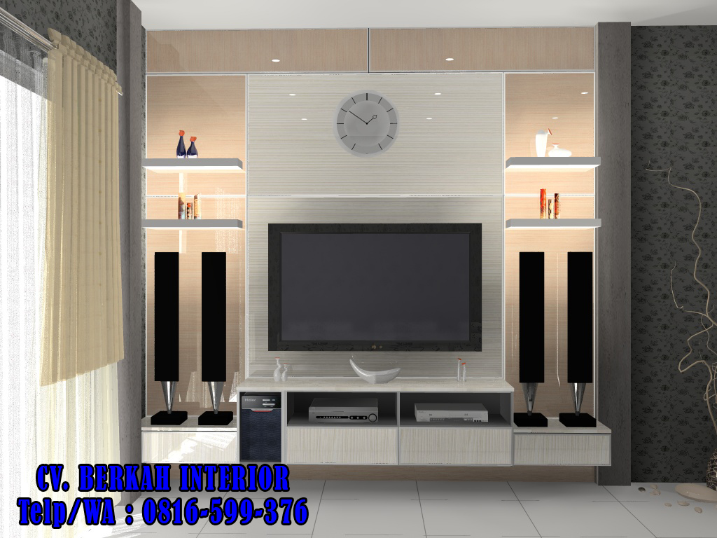 Backdrop TV Elegan Minimalis Interior