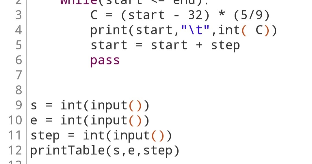 Python Program To Convert Fahrenheit To Celsius Using Function Python