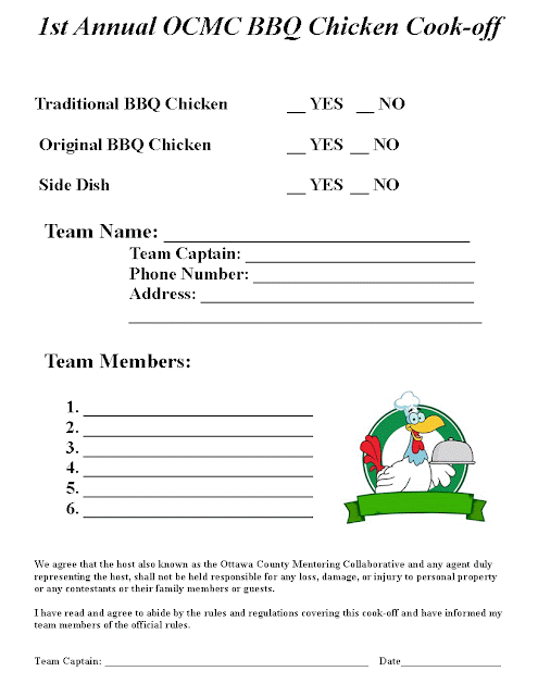 OCMC BBQ Chicken Cook-off