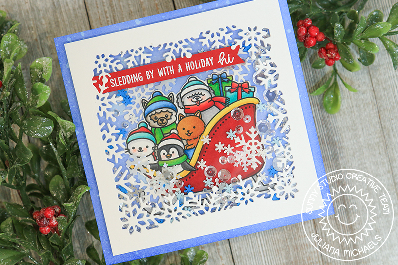 Sunny Studio: Sledding Critters and Classy Christmas Cards with Juliana