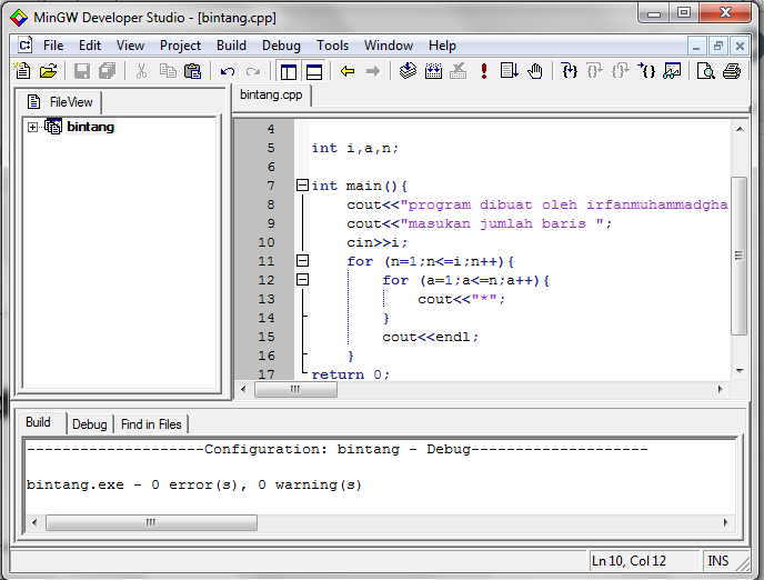 Membuat Segitiga Bintang Dengan C++ - msglitterazzi Membuat Segitiga Bintang Dengan C++ - msglitterazzi