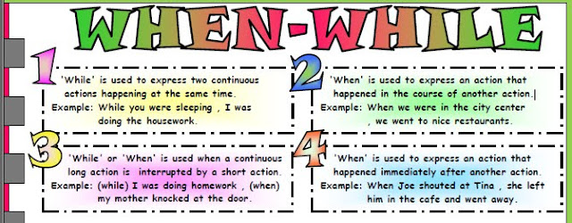 Simple Past with When/While