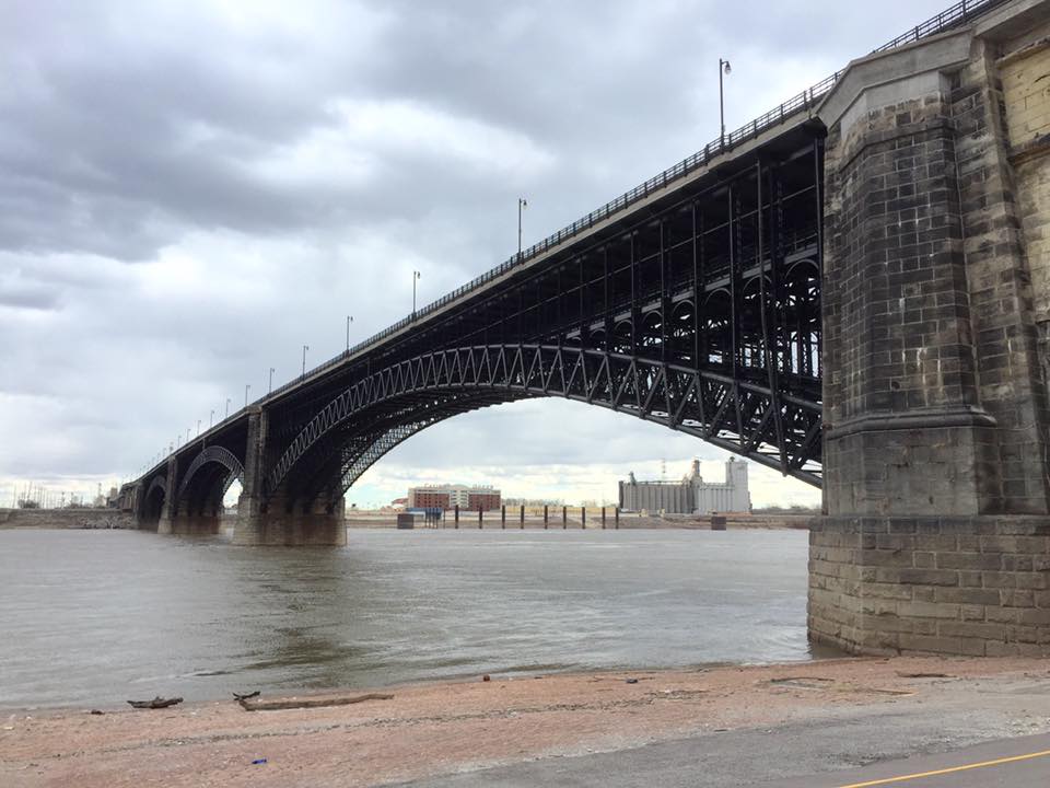 Industrial History: 1874 Eads Bridge over the Mississippi River at St ...