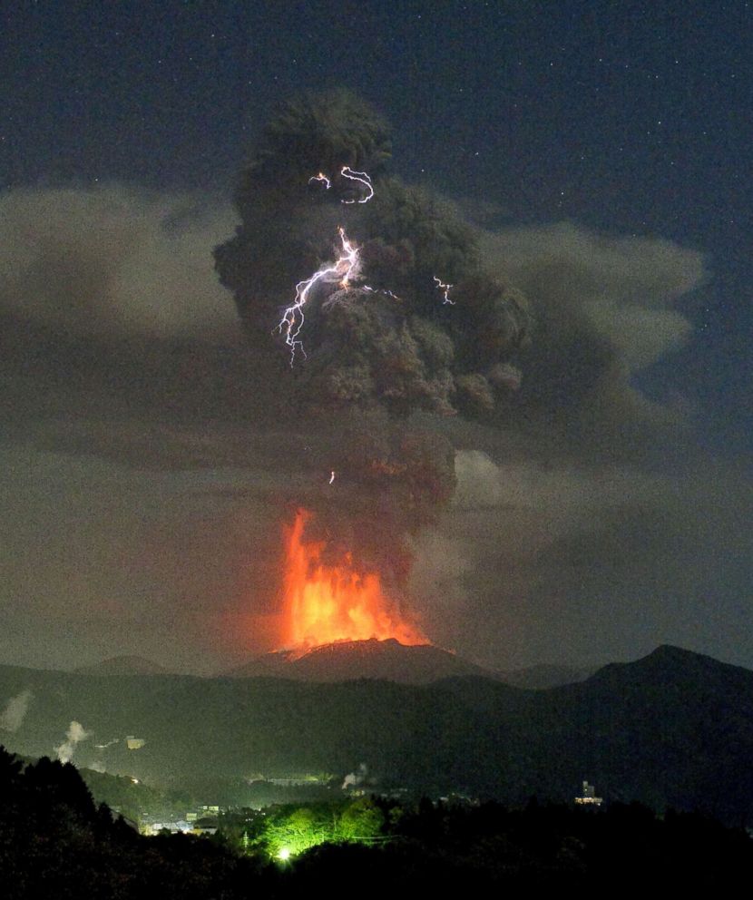 Sciency Thoughts: Ongoing eruptions on Mount Shinmoedake, Japan.