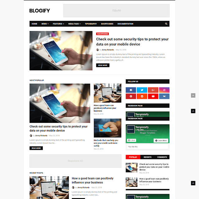 20+ Best Free SEO Friendly Blogger Templates (2024) - Blogwaping