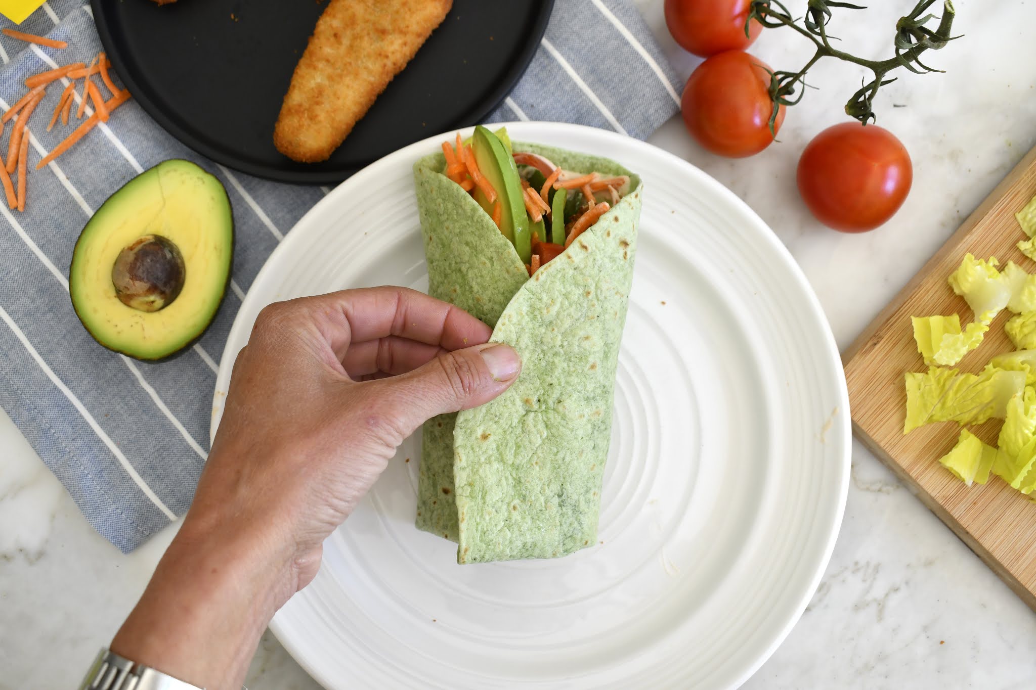 Cooking with Manuela: Crunchy Fish Fillet Wraps