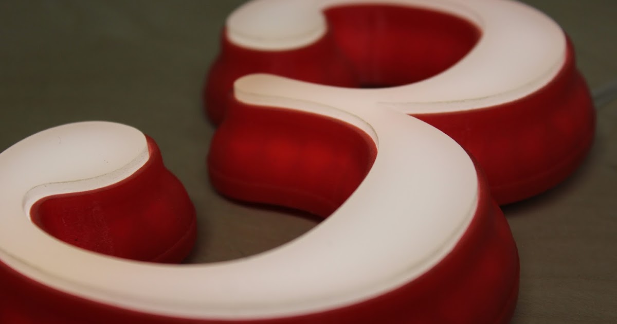 Sign desigN: 3D printed LED house numbers free