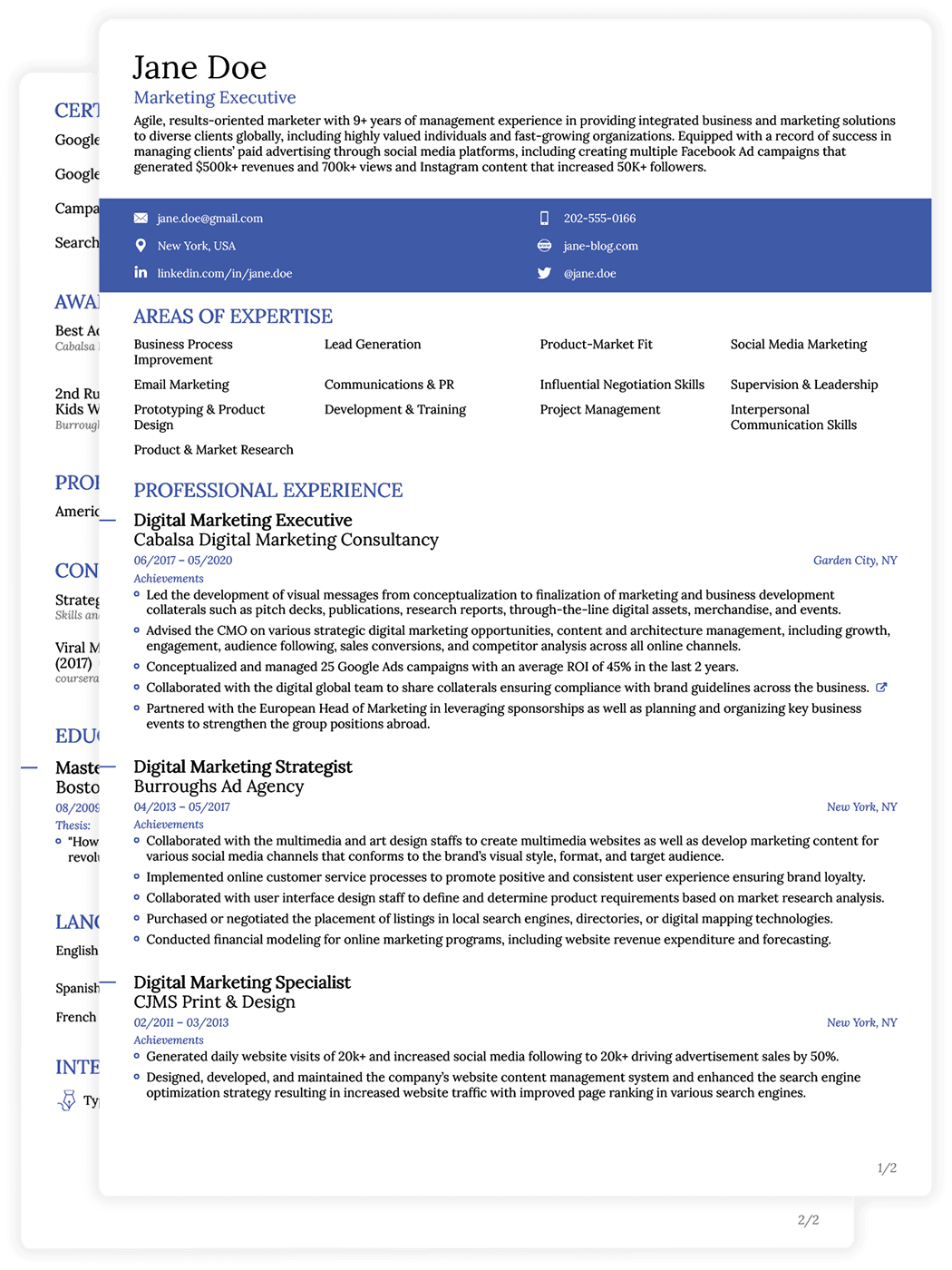 Winning Resume Template ~ Resume Letter