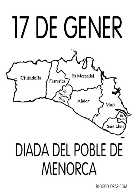 Menorca dibujos para colorear - Colorear dibujos infantiles