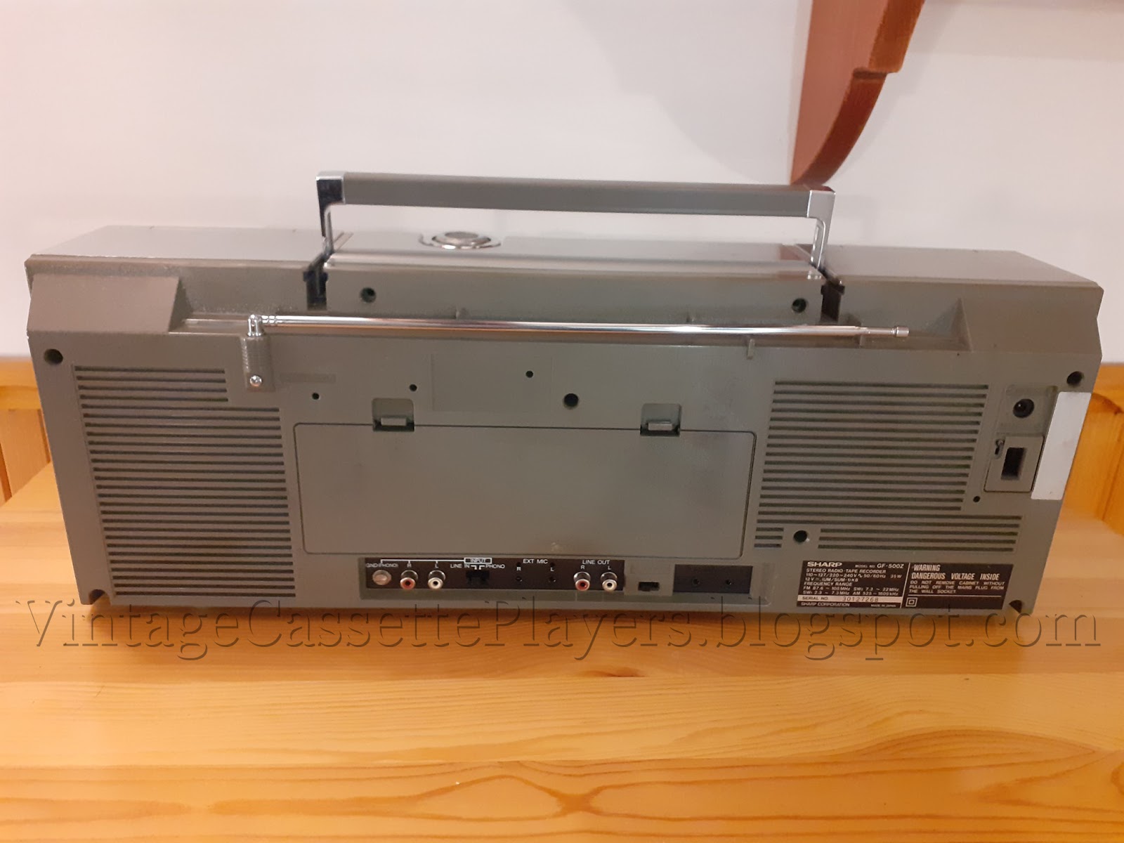 Vintage Cassette Players - Service Manuals: Sharp GF-500Z ...