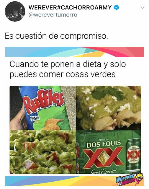 Imágenes Chistosas: Cuando solo puedes comer cosas verdes