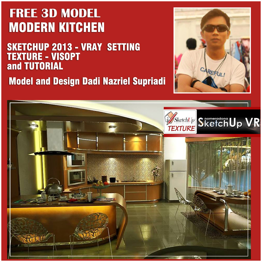 SKETCHUP TEXTURE: SKETCHUP MODEL KITCHEN