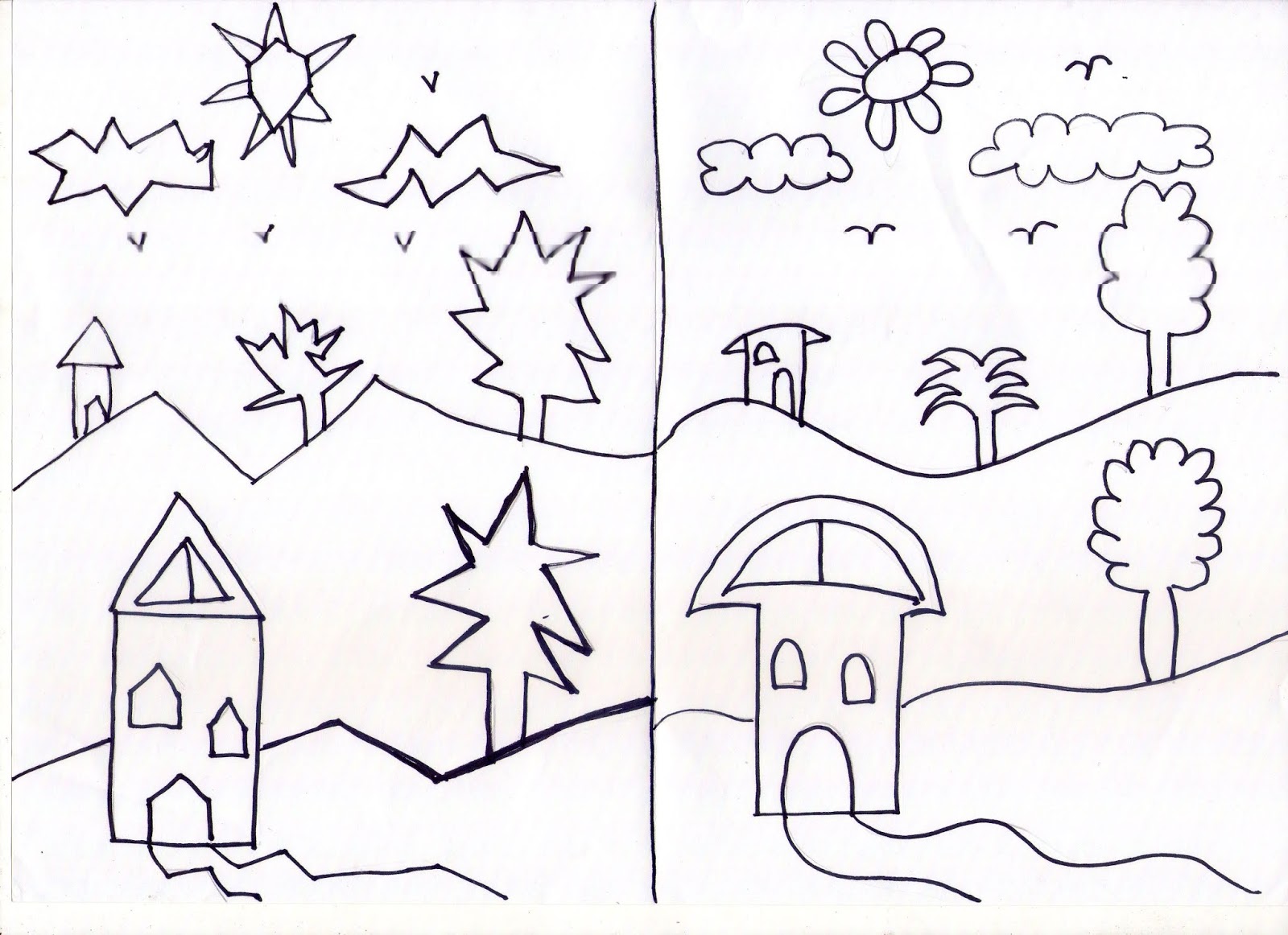 LINEA QUEBRADA- LINEA CURVA 5ºA