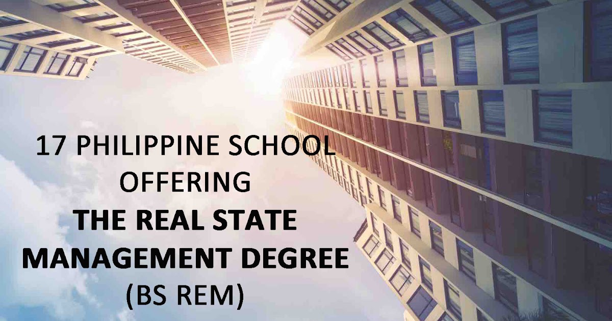 Aemilia Mundi: 17 PHILIPPINE SCHOOL OFFERING THE REAL STATE MANAGEMENT ...