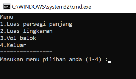 NinG: Contoh Program Penggunaan Switch