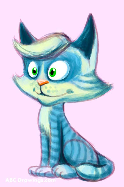 How To Draw A Cartoon Cat Step By Step For Kids