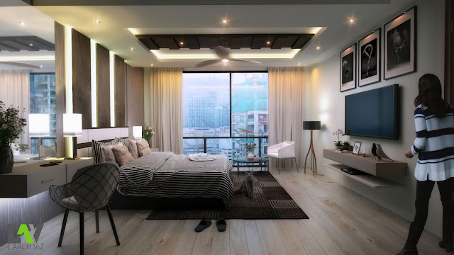 INTERIOR RENDER: Master Bedroom #1