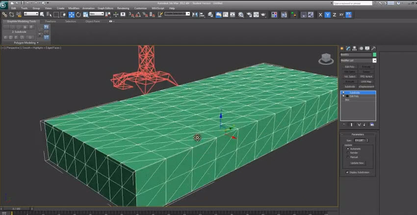 วิธีการ Edit Poly Modifierและ Modifier Stackใน 3ds Max Tutorial ...