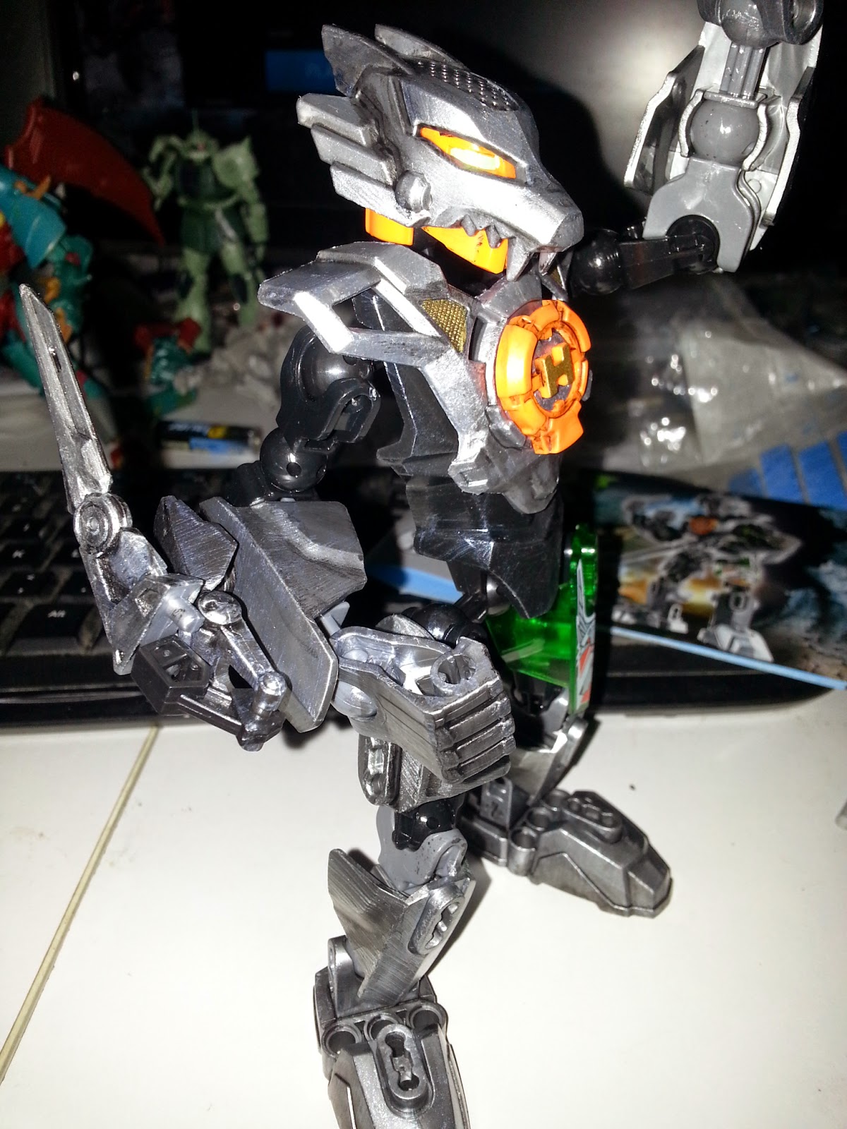 Loot of the Day: Bionicle - Painted - Metallic Silver Acrylic + Lining ...