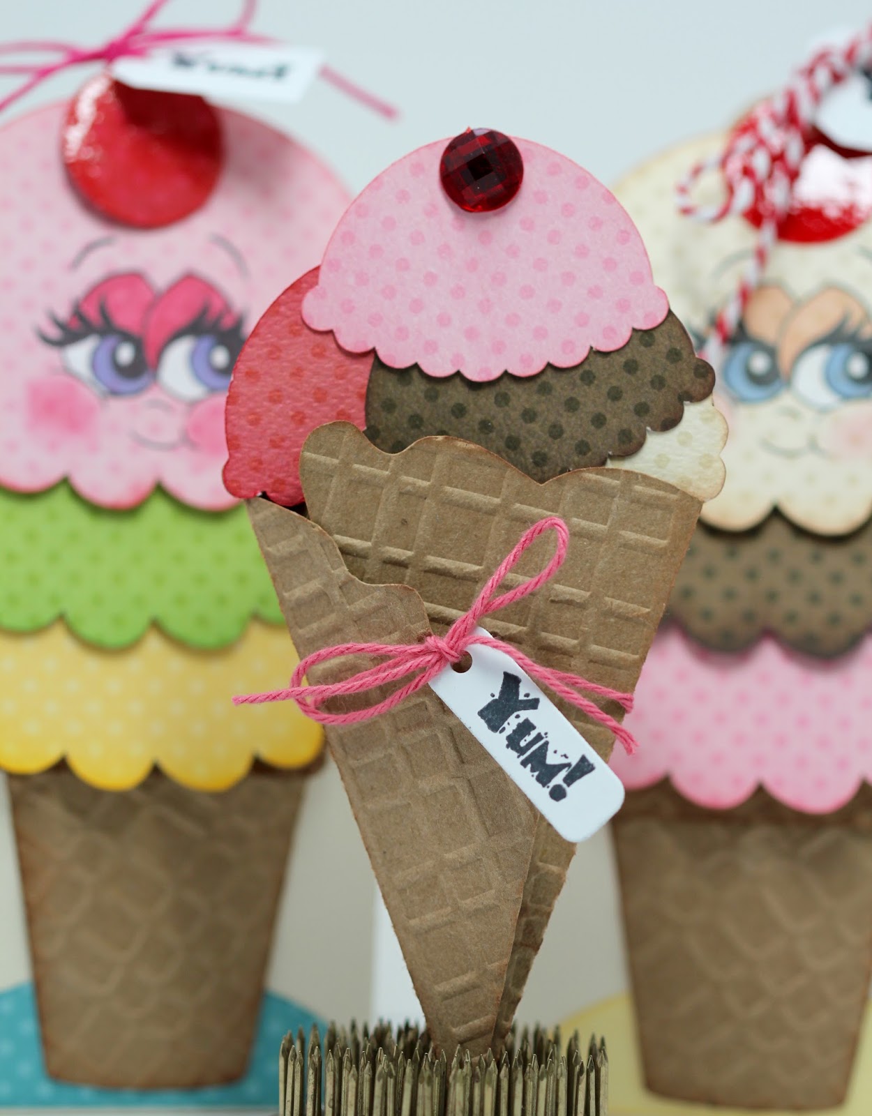 This and That: Ice Cream Cone Box and Card