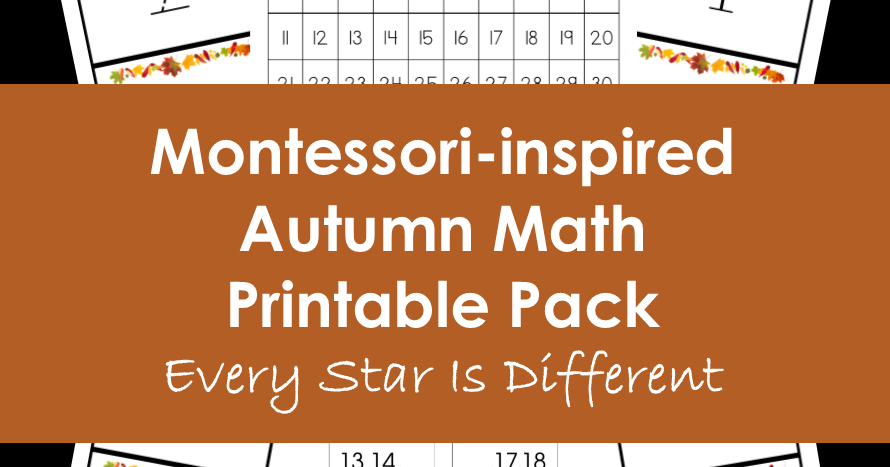Fall Counting Activities for Preschoolers with a Bonus Free Printable ...