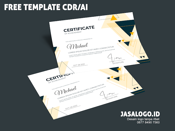 Template Sertifikat/Piagam CDR Vector Gratis Keren terbaru 2020