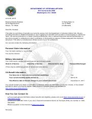 Va Award Letter ~ Thankyou Letter