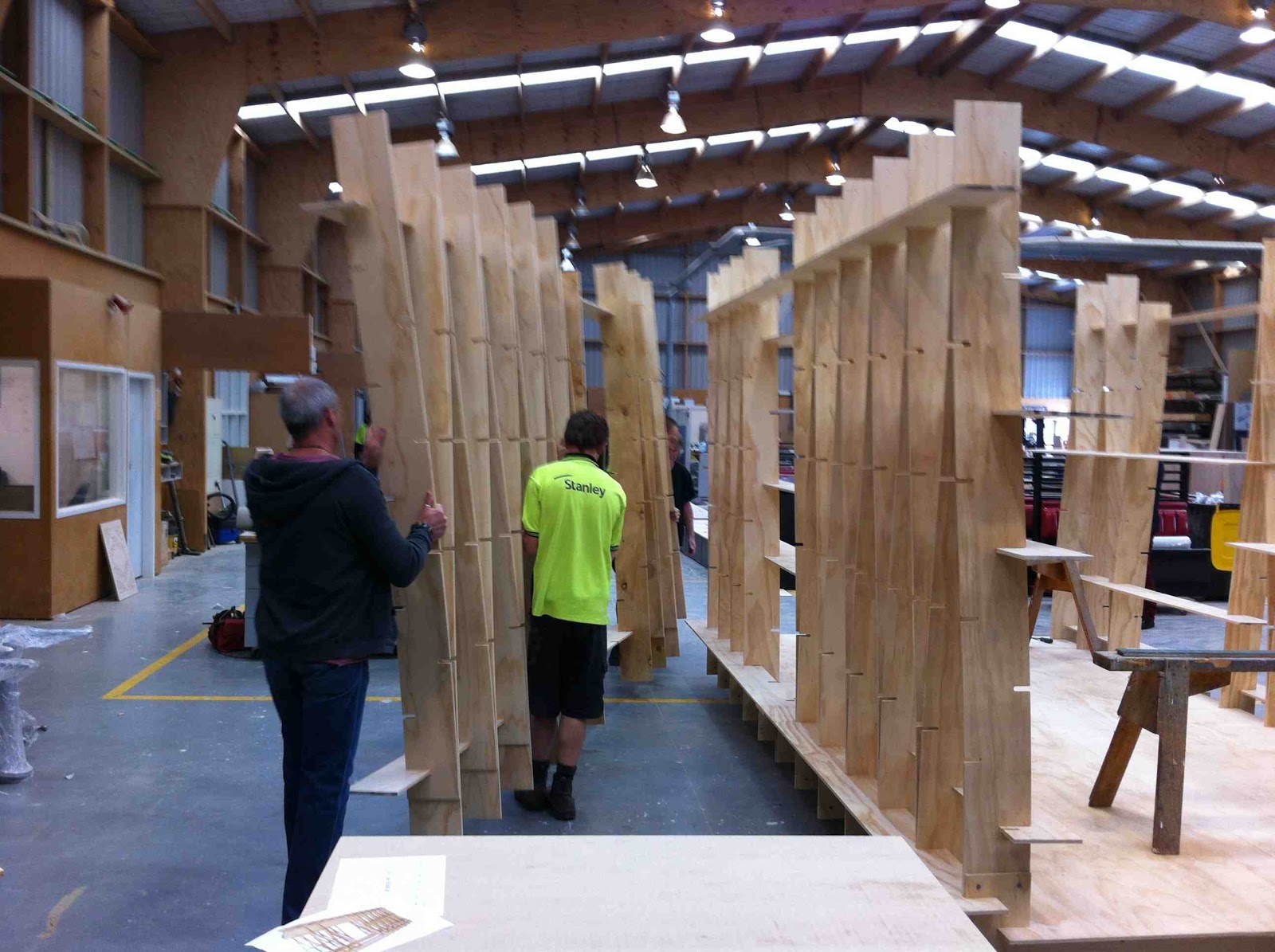 CLICK-RAFT: Puke Ariki Click-Raft Fabrication at Stanley Factory