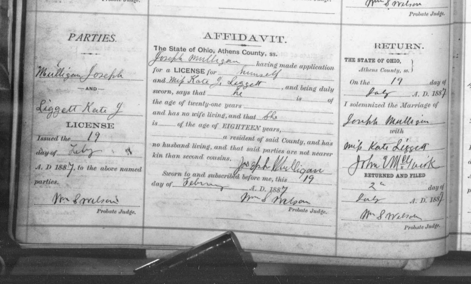 Climbing Wendy's Family Tree: Liggett Family Marriages Continued