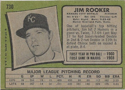 Topps 1971: no. 730 - jim rooker