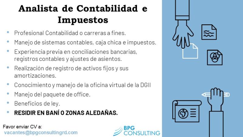 ANALISTA DE CONTABILIDAD E IMPUESTOS Empleos Rodriguez Empleos Rodriguez