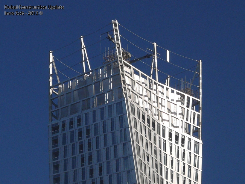 Dubai Constructions Update by Imre Solt: Cayan Tower photos, aka ...