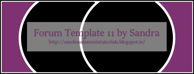 Sandra's Slamming Tutorials: Forum Template 11