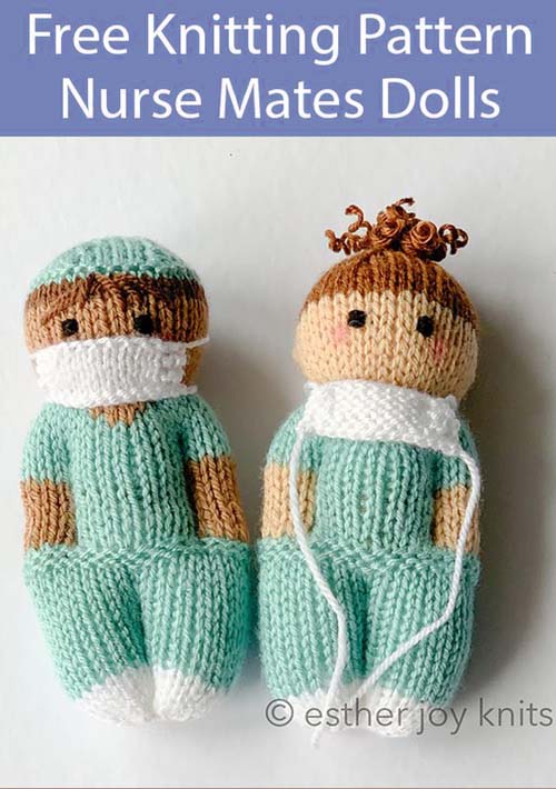Amazing Knitting: Nurse Mates Dolls - Free Knitting Pattern