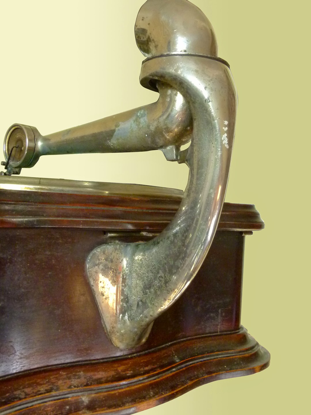 Phonautographist : Columbia BY Mahogany Serpentine Cased Disc Graphophone