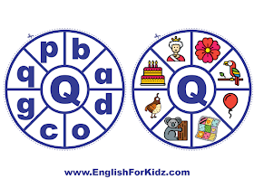 English for Kids Step by Step: Letter Q Worksheets, Flash Cards ...