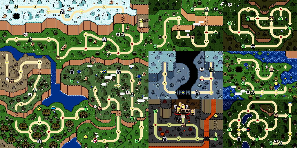 Neon Peridot's SMW Custom Overworld 2020 (Part 1a)