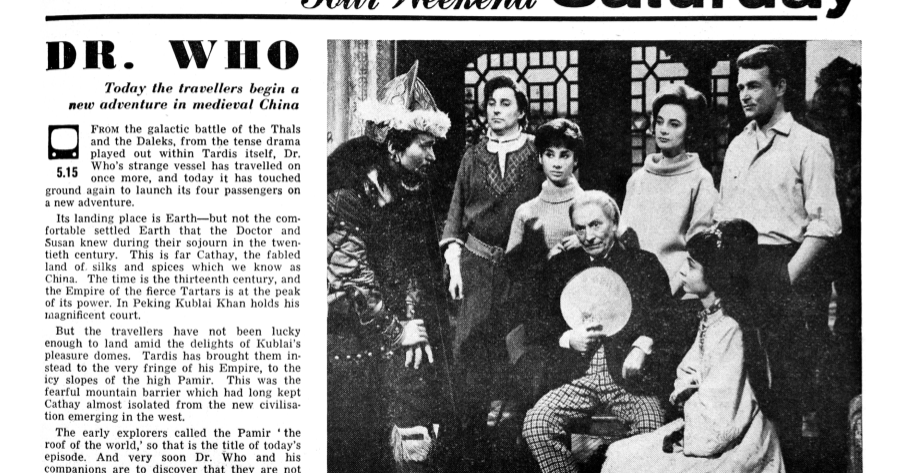 Doctor Who Radio Times February 20, 1964