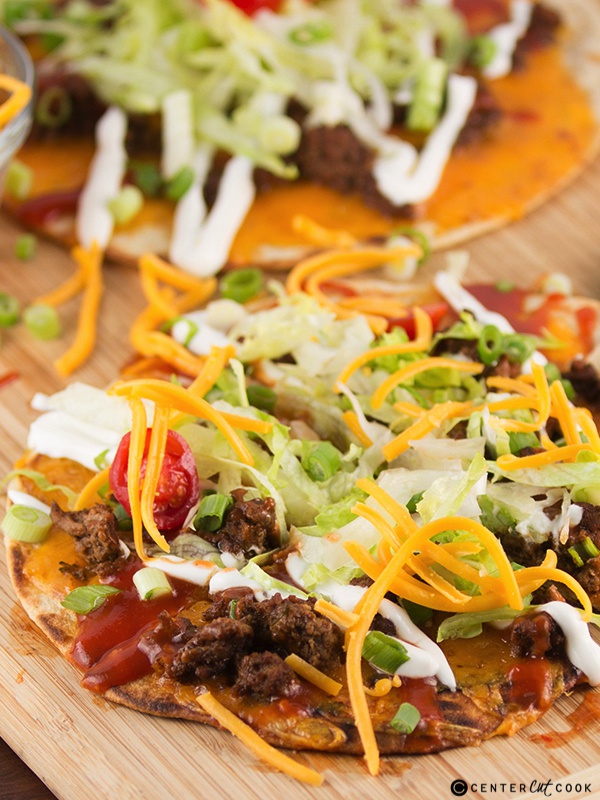 Pizza Pics and Recipes: Taco flatbread pizza