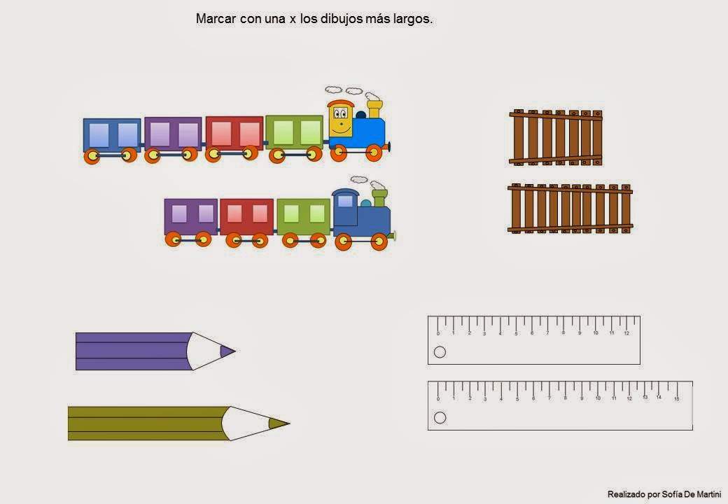 Planeta Juegos: Aprendemos tamaños: ¿Cual es el más largo?