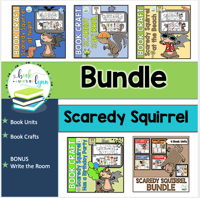 SCAREDY SQUIRREL BUNDLE BOOK UNITS AND BOOK CRAFTS ~ Book Units by Lynn