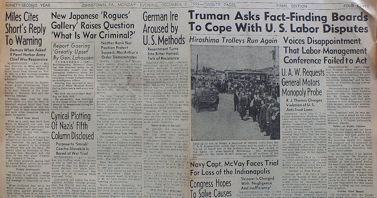 Vintage Johnstown: December 3, 1945