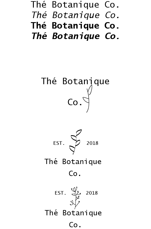 Studio Practice : OUGD503: Tea Logo Font