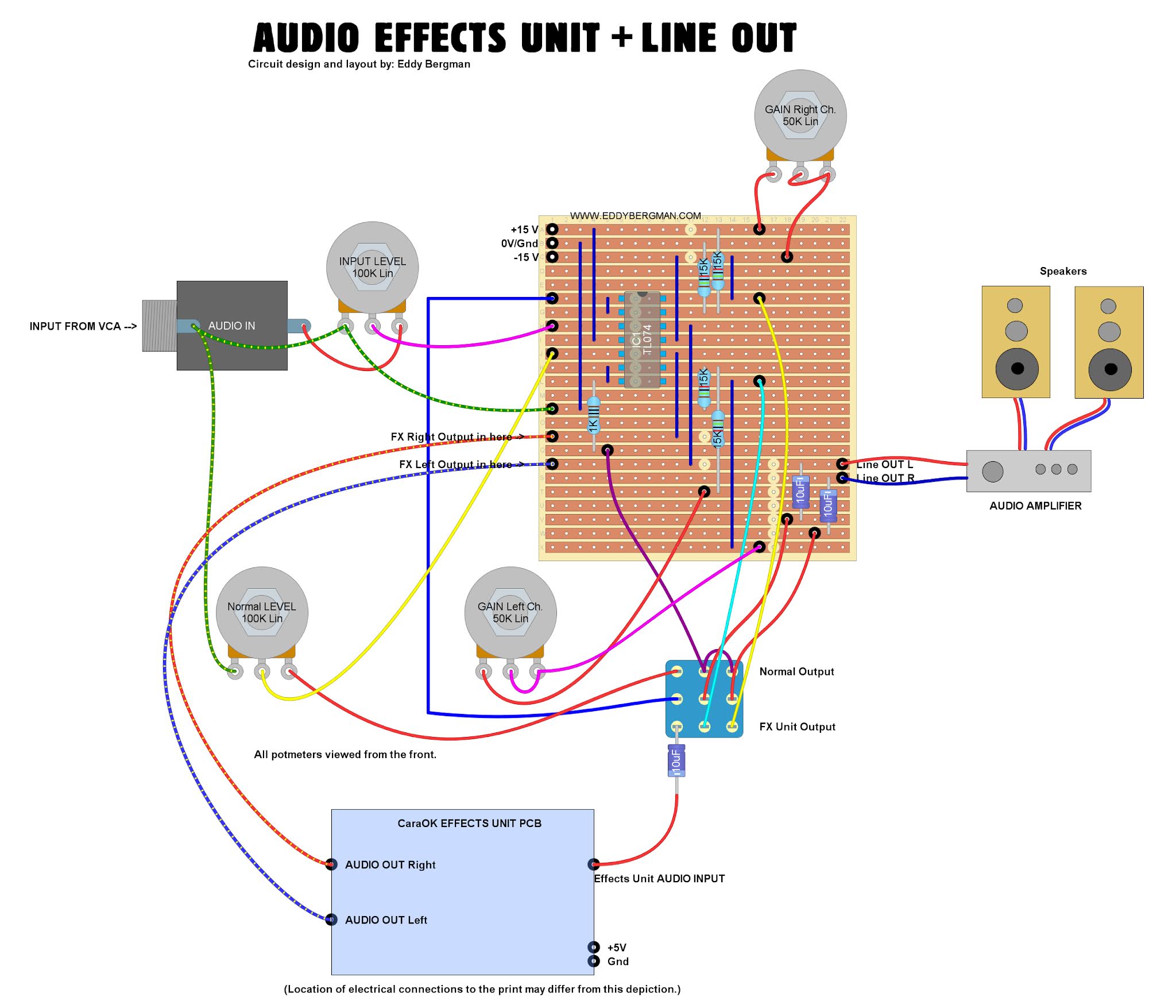 Eddy Bergman.com: Synthesizer Build part-11: ECHO and SOUND FX UNIT and ...