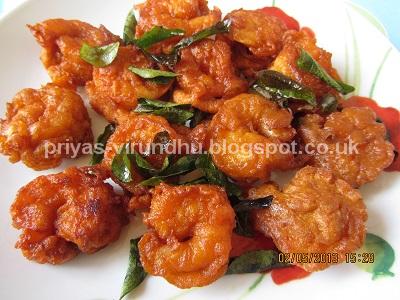 Priya's Virundhu: Prawn 65/Shrimp 65/Eral 65