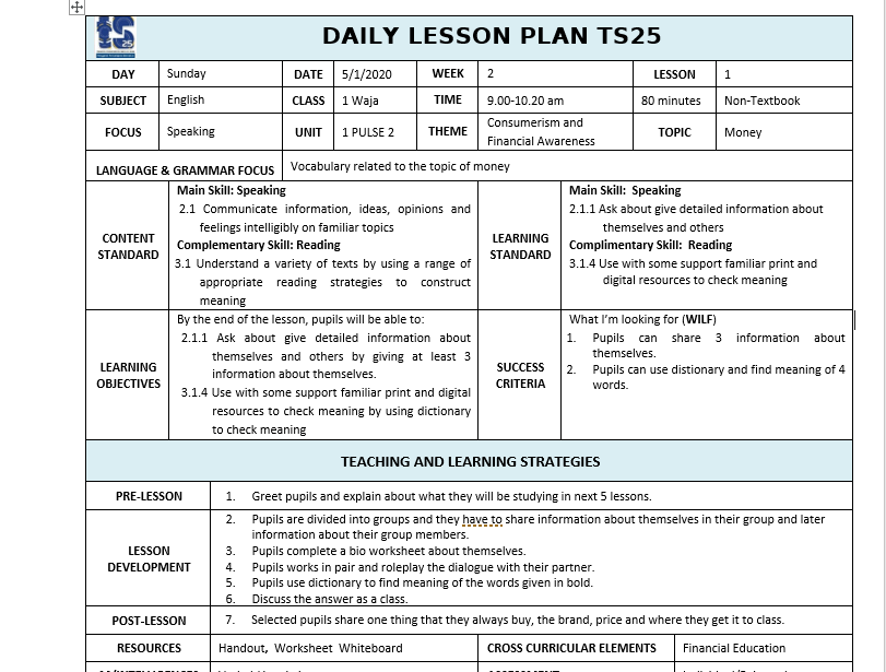 It s My Life TS25 Lesson Plan For Form 1 And Form 3 2019 With Drop it-s-my-life-ts25-lesson-plan-for-form-1-and-form-3-2019-with-drop