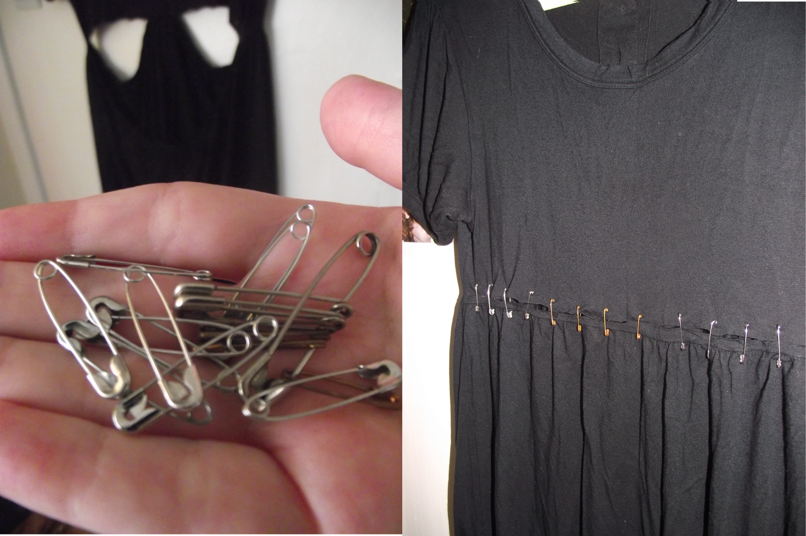 DIY; Safety Pin Dress | BIRD BLOOM