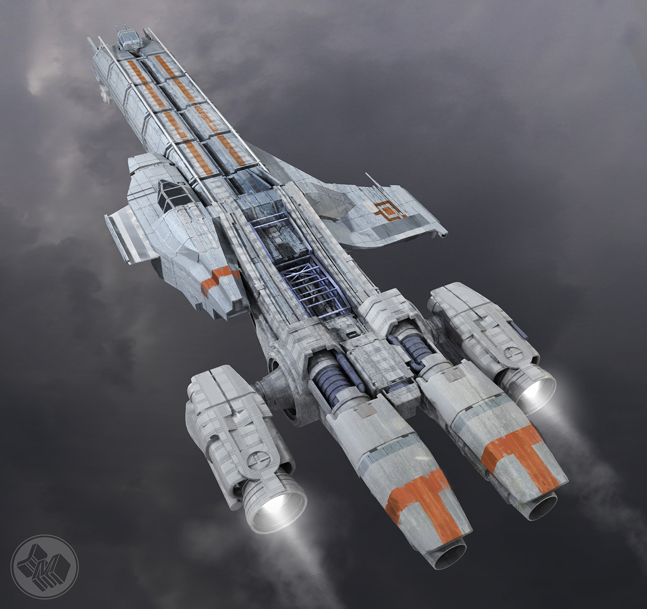 Jim Martin Concept Art: Space Freighter