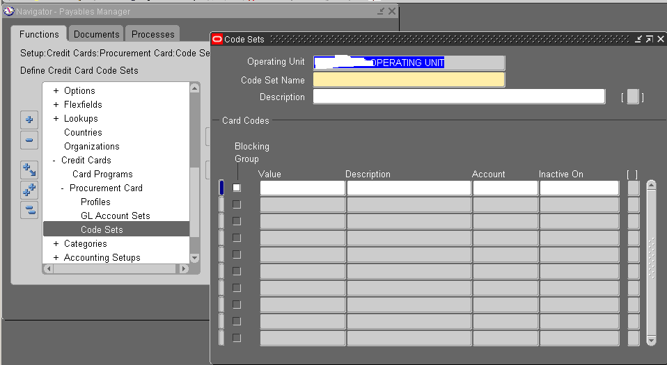 Oracle applications - Surendranath Subramani: Oracle Credit card and ...
